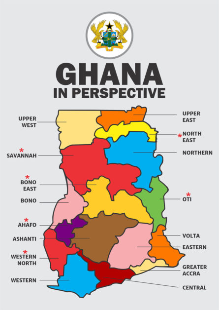 List Of The 16 Regions In Ghana And Their Capitals